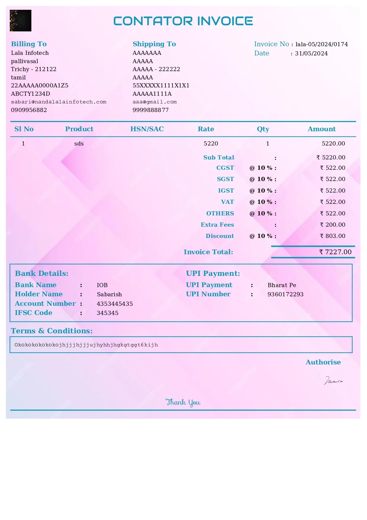 InvoiceFree — Contractor Invoice Generator,Creator,Maker