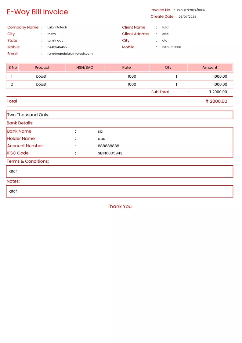 InvoiceFree — E-Way bill Invoice Generator ,Creator,Maker