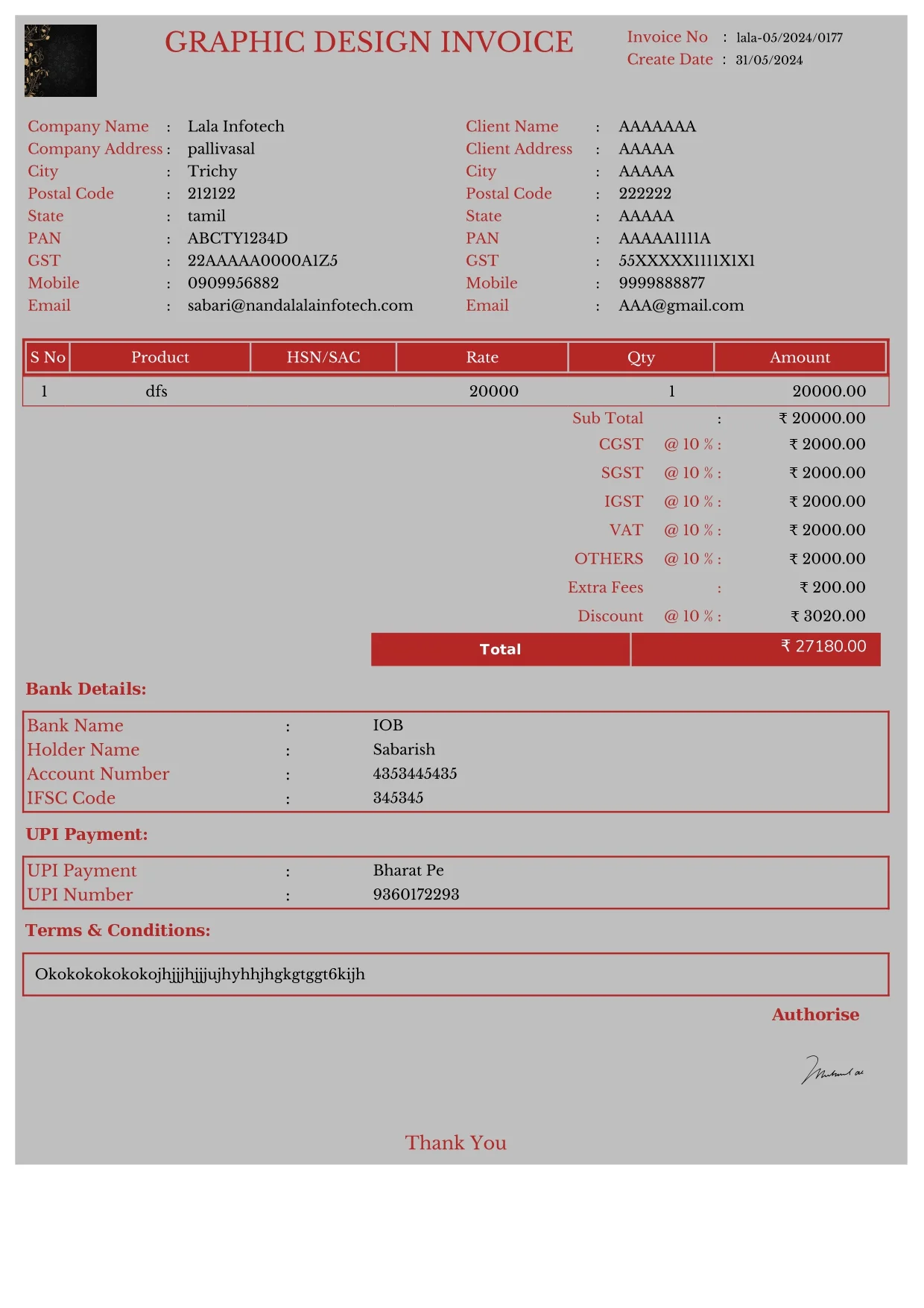 InvoiceFree — Graphic Design Invoice Generator,Creator,Maker