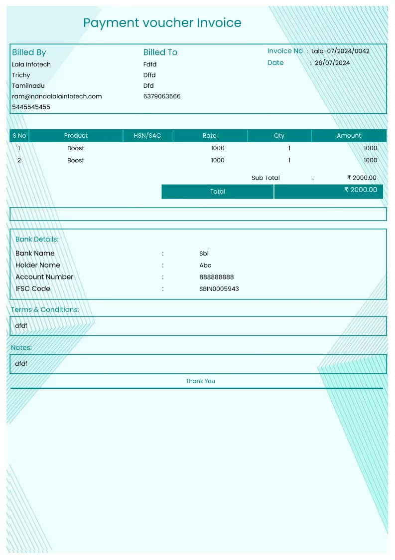 InvoiceFree — Payment voucher Invoice Generator,Creator,Maker