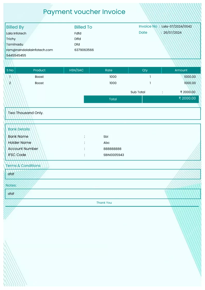 InvoiceFree — Payment voucher Invoice Generator,Creator,Maker