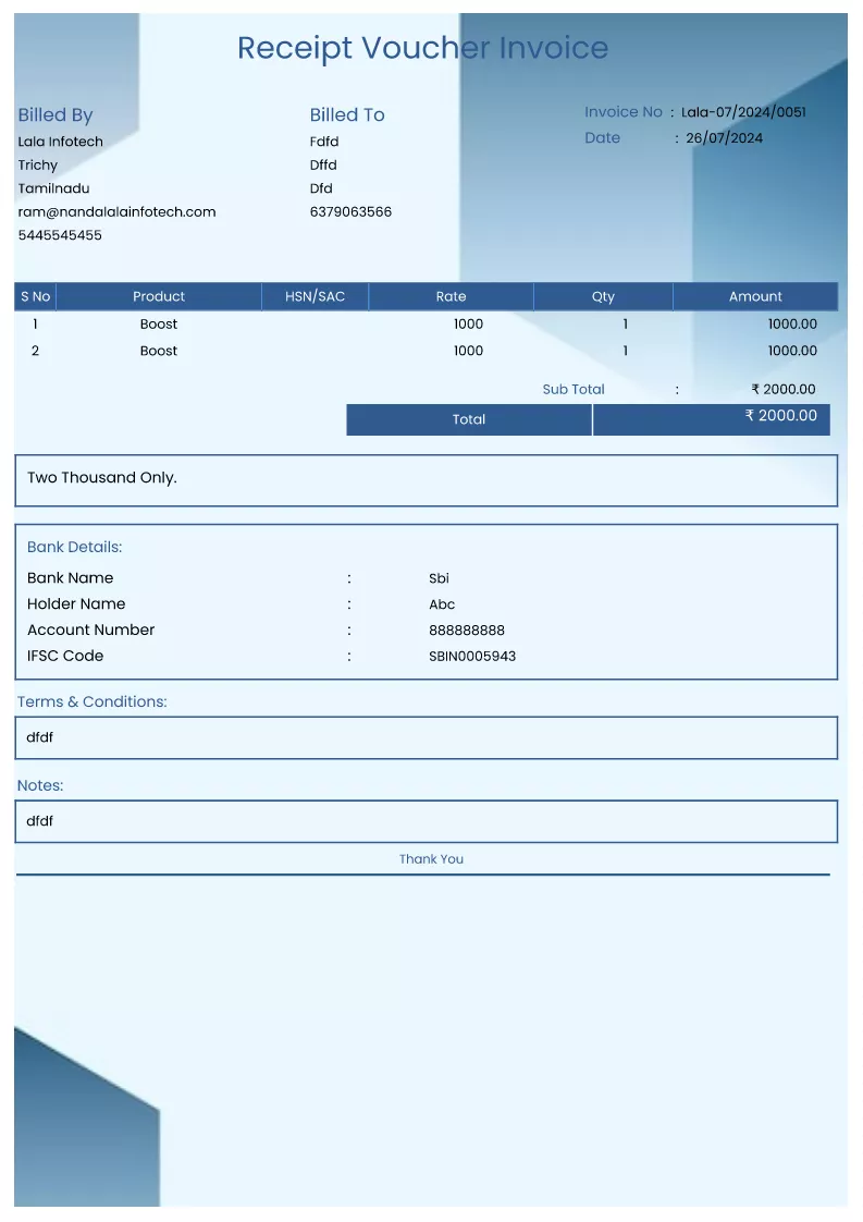 InvoiceFree — Receipt voucher Invoice Generator,Creator,Maker
