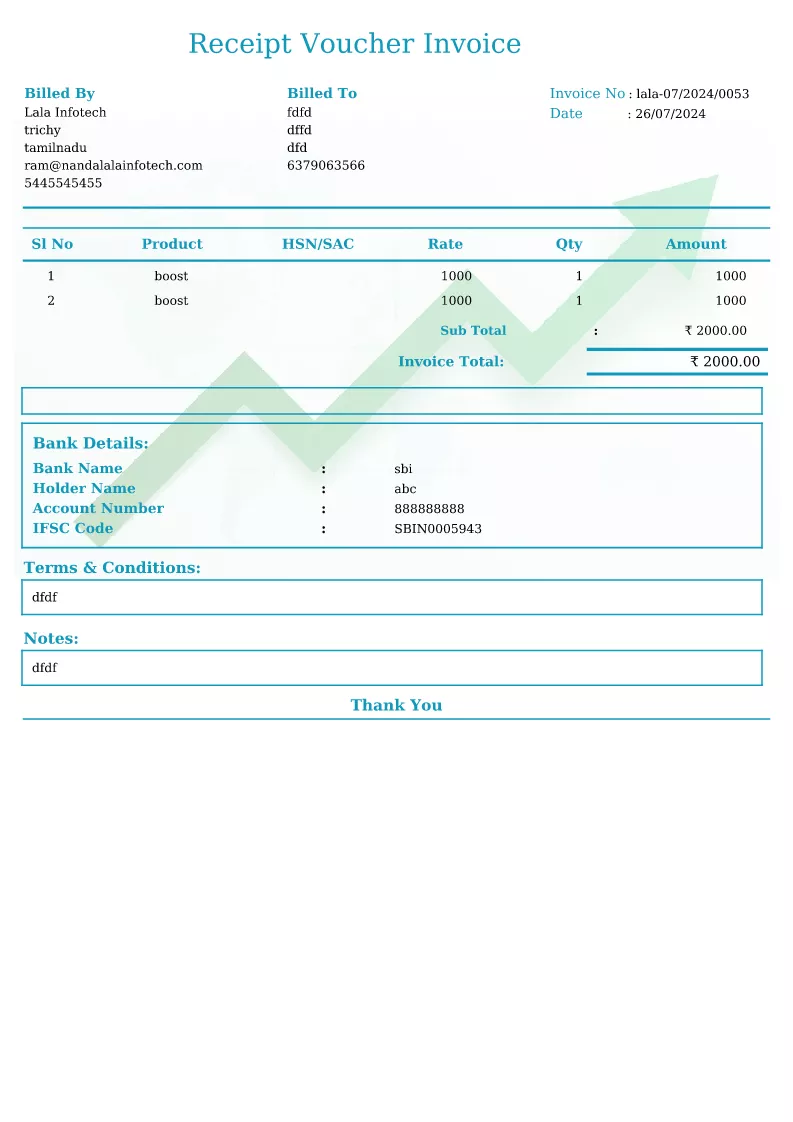 InvoiceFree — Receipt voucher Invoice Generator,Creator,Maker