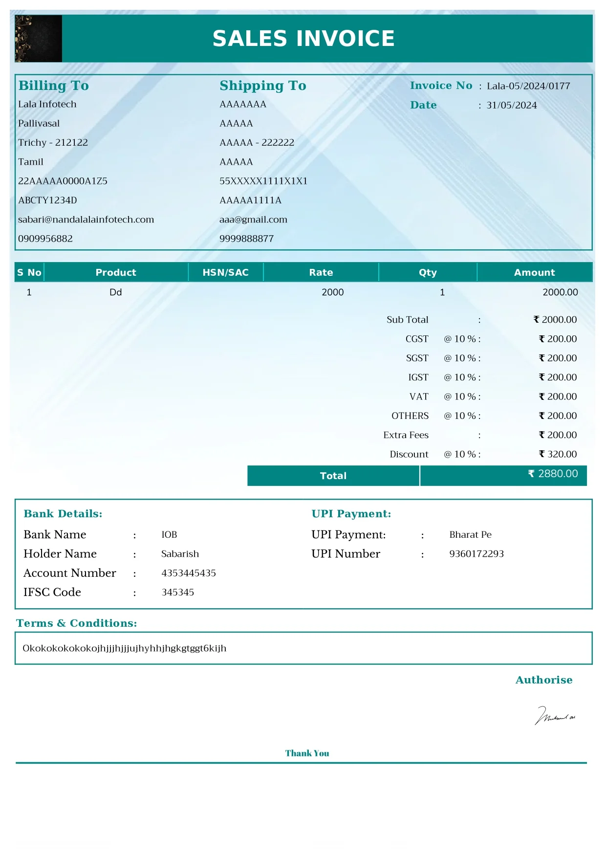 InvoiceFree — Sales Invoice Generator,Creator,Maker