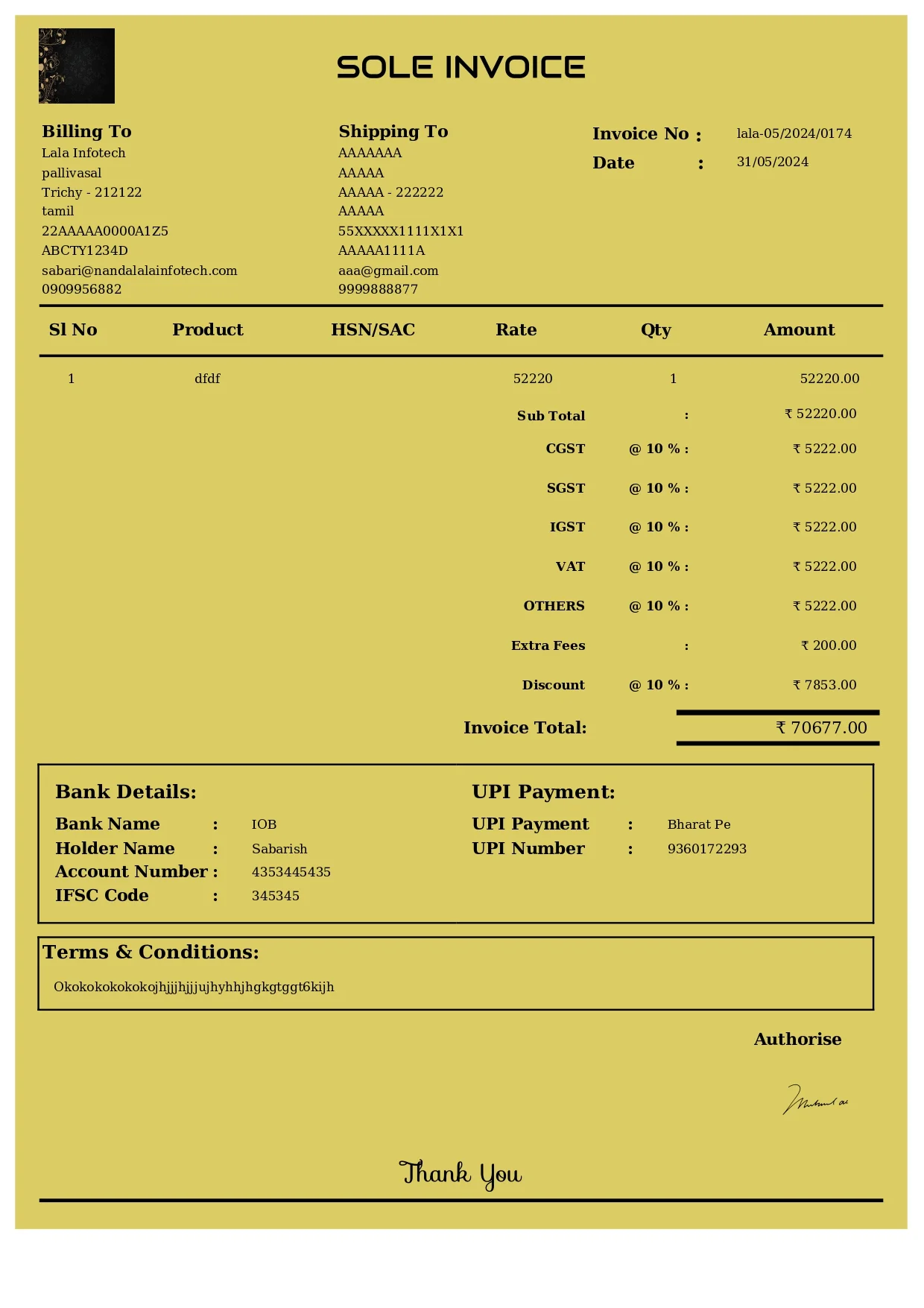Sole Trader Invoice Generator Free Online | InvoiceFree
