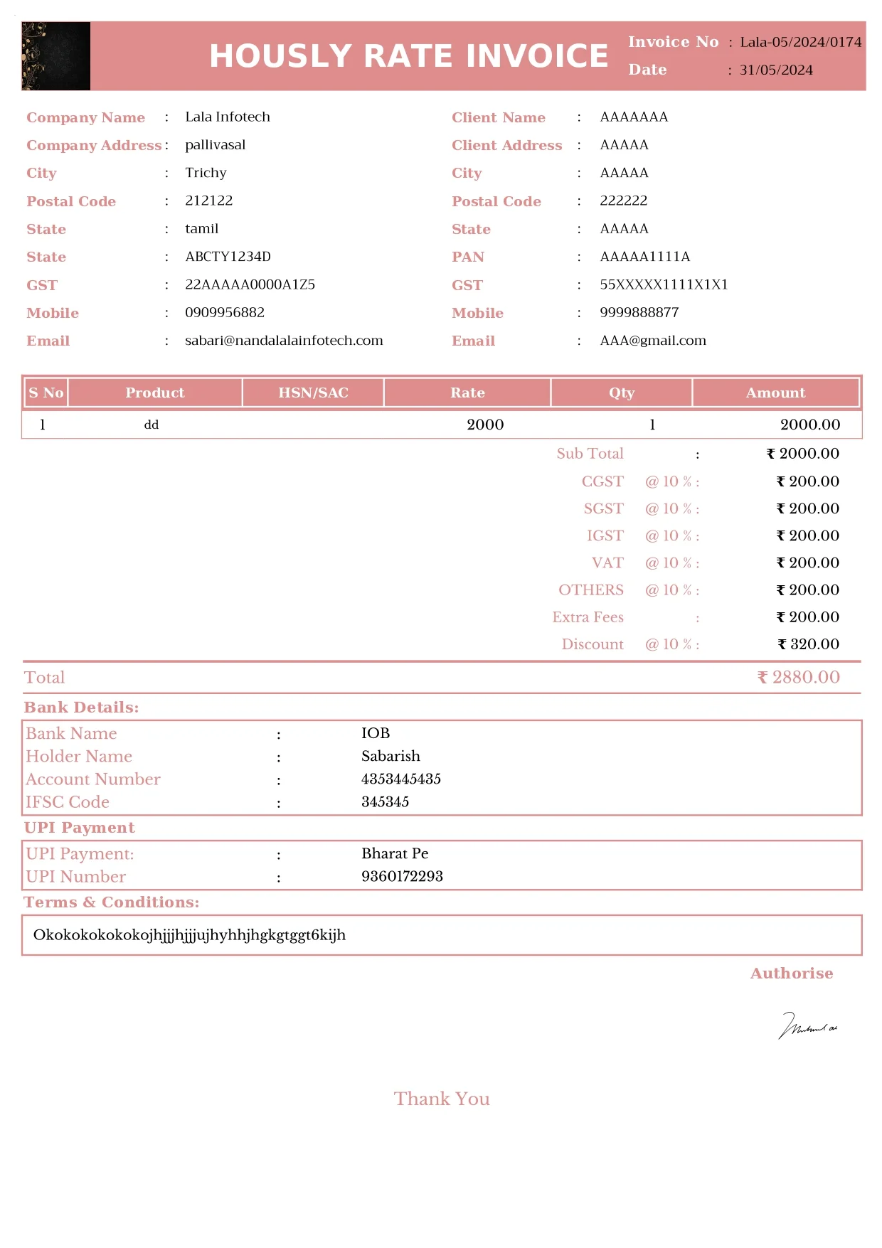 InvoiceFree — Hourly Rate Invoice Generator,Creator,Maker