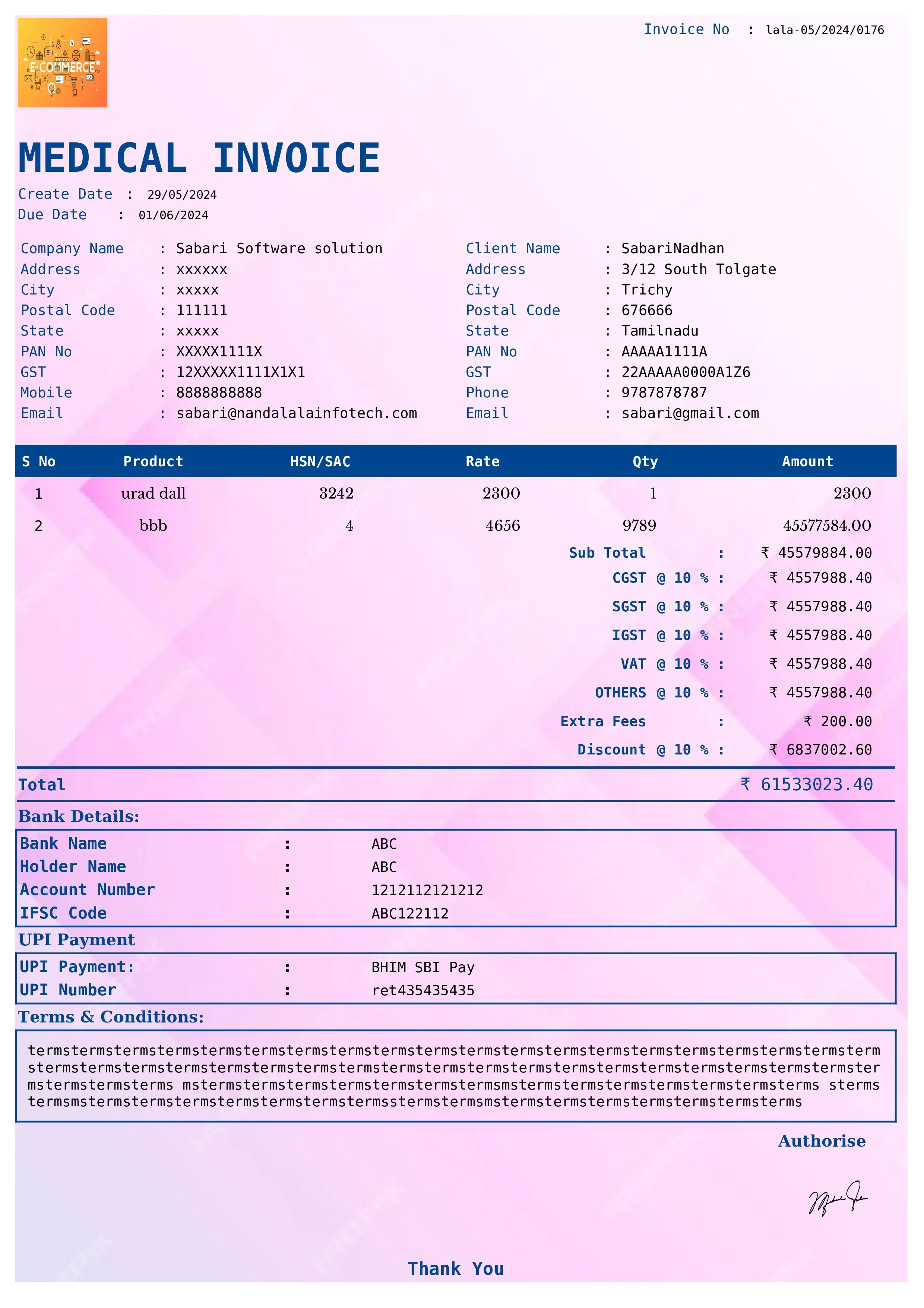 InvoiceFree — Medical Invoice Generator,Creator,Maker
