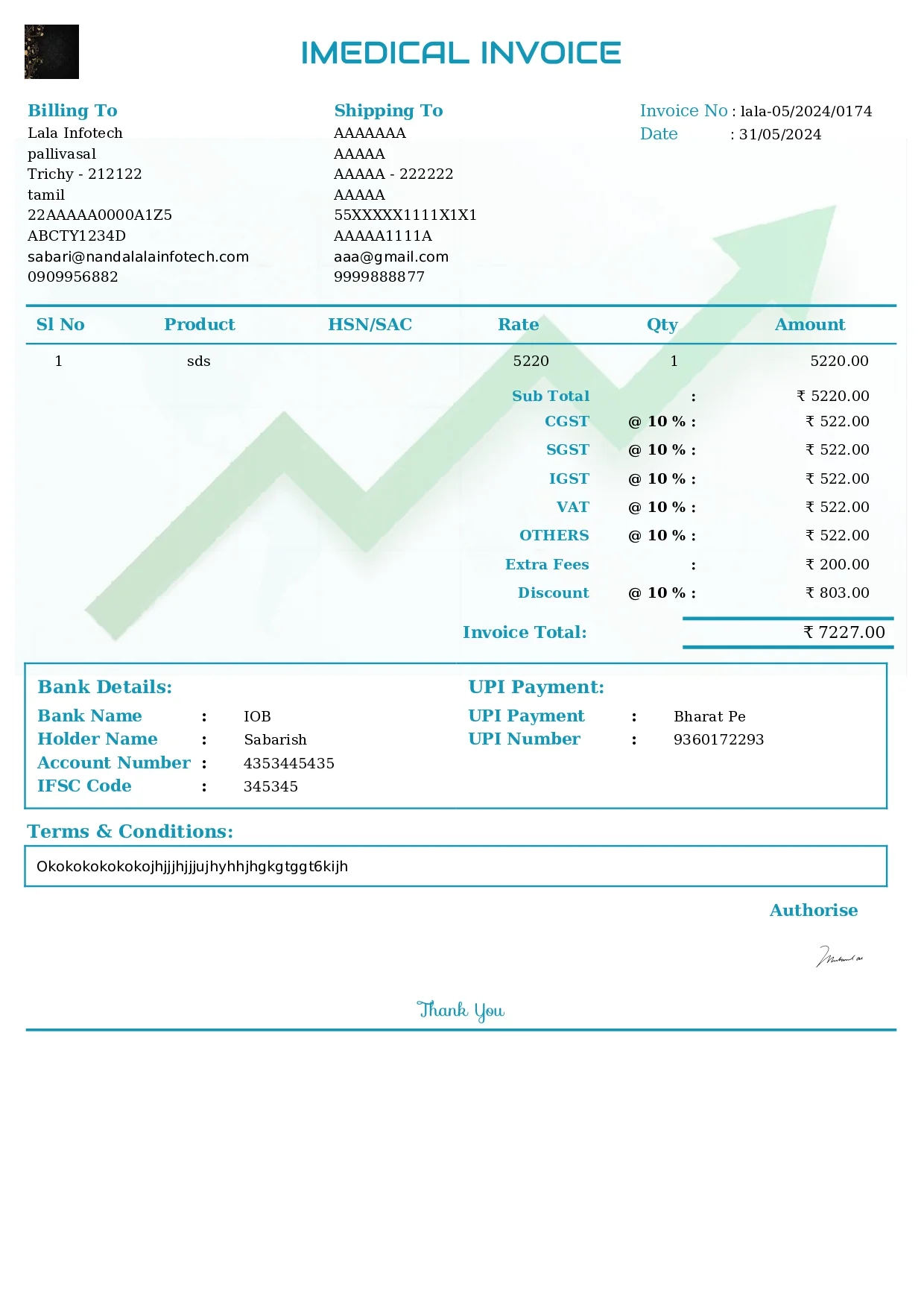 InvoiceFree — Medical Invoice Generator,Creator,Maker