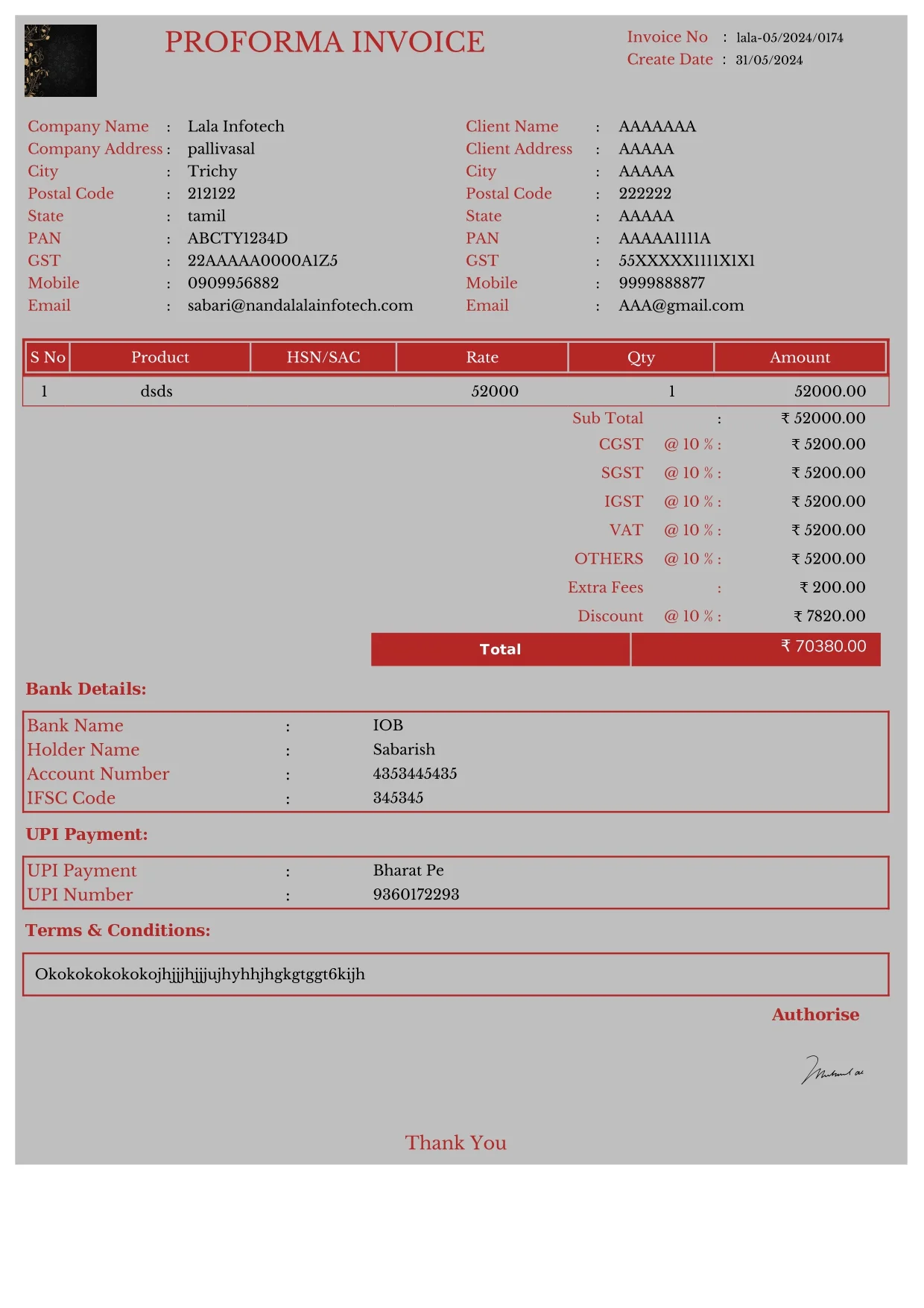 InvoiceFree — Proforma Invoice Generator,Creator,Maker