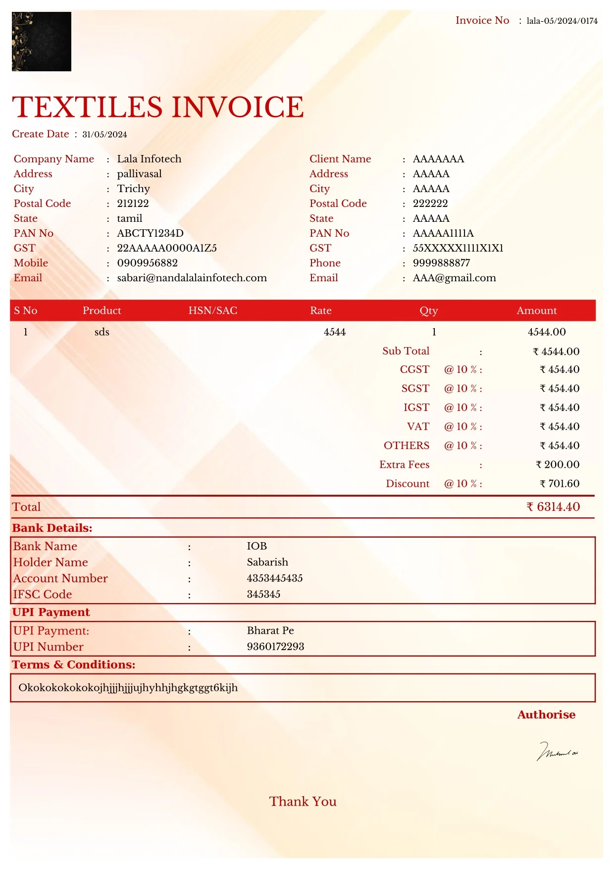 InvoiceFree — Textiles Invoice Generator,Creator,Maker